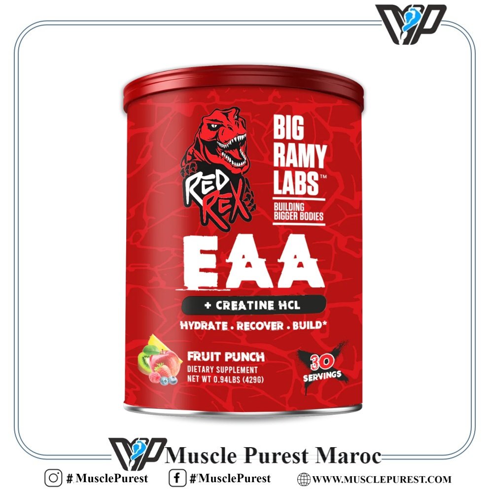 RED REX EAA + CREATINE HCL 420G - MUSCLE PUREST | Boutique compléments ...